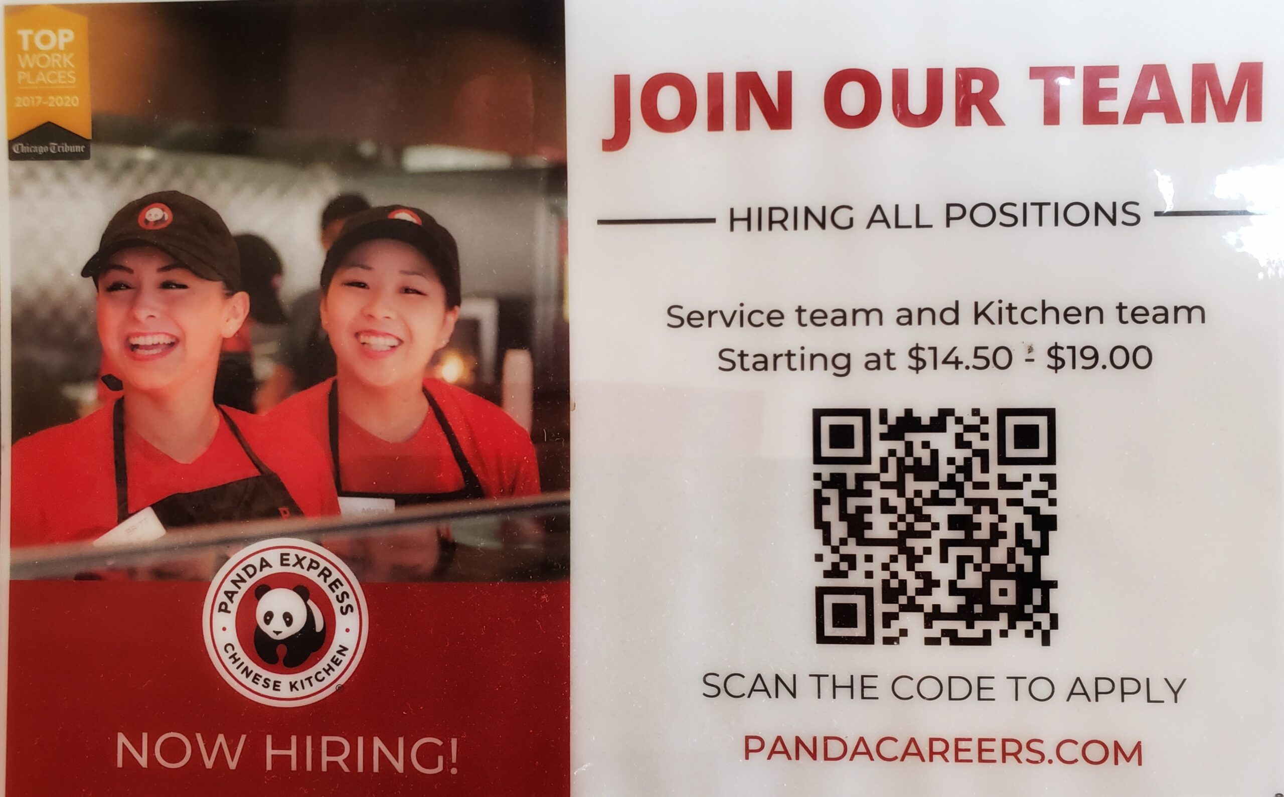 Now Hiring: Panda Express Compensation Up To $19.00 A Hour! - Midwest ...